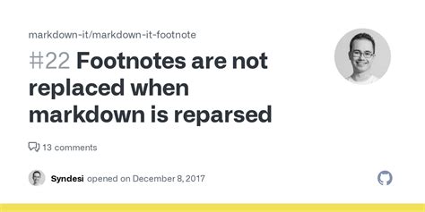Footnotes Are Not Replaced When Markdown Is Reparsed · Issue 22
