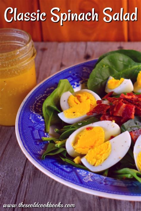 Classic Spinach Salad Recipe With Bacon Eggs These Old Cookbooks