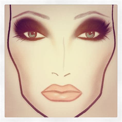 Pin By Alison Czarnik On Face Charts Makeup Charts Fab Makeup Face