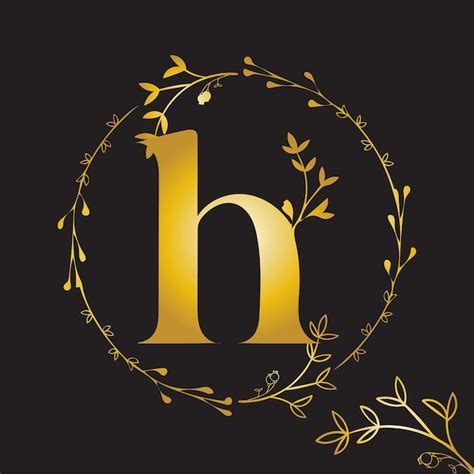 럭셔리 모노그램 로고 디자인 서식 파일 프리미엄 벡터