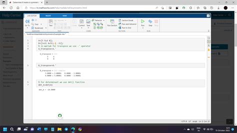 Solved Using Matlab 6 Write The Transpose Of A And B And Compute