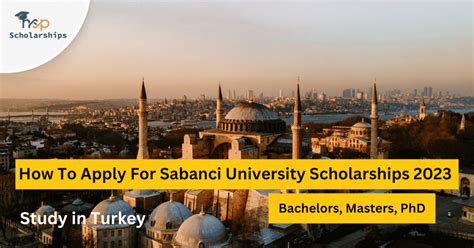 how to apply for sabanci university scholarships 2023