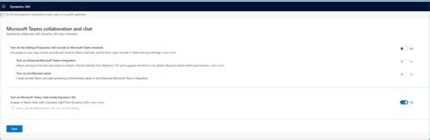 Dynamics 365 And Teams Integration