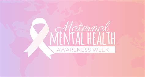Pink Maternal Mental Health Awareness Week Illustration 45806421 Vector