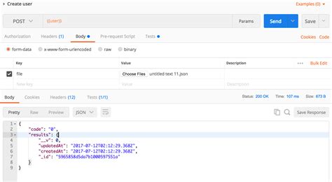 How To Upload A Json File To Create A POST Request Issue 3259