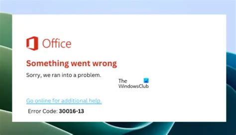 Office Installation Error Code Fix