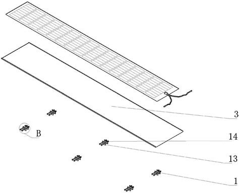 一种轻钢结构建筑屋顶的柔性光伏板固定装置及安装方法与流程