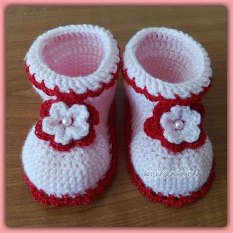 Как связать пинетки крючком с описанием и схемами бесплатно