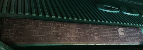 Used Cummins Qsx15 G9 Diesel Engine 79240608