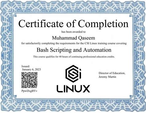 Muhammad Qaseem On Linkedin Csi Linux Bashshellscripting Automation