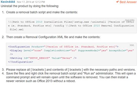 Cannot Uninstall Office 2010 Restarts Machine Software And Applications Spiceworks Community