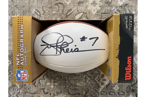 Joe Theismann Autographed Football 2023 Woodside Athletic Club