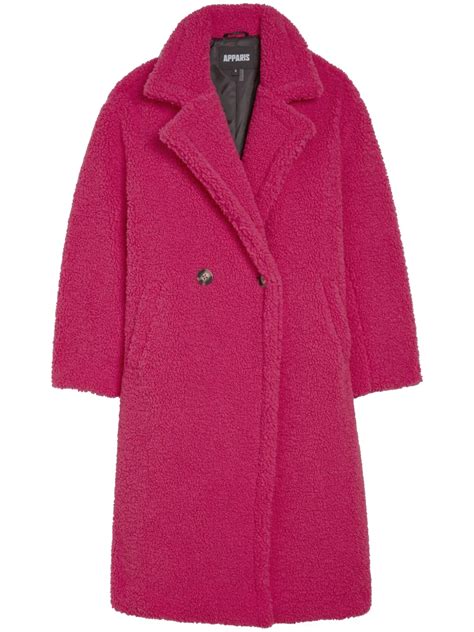 Apparis Anoushka Double Breasted Sherpa Coat Farfetch