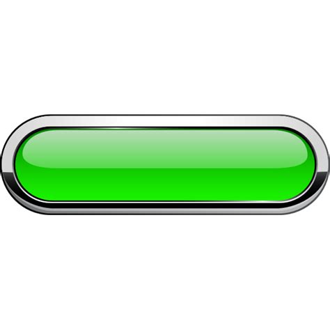 Thick Grayscale Border Green Button Vector Image Free Svg