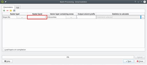 Band Selector Not Working In Processing Batch Mode Dialog · Issue