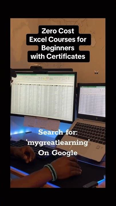 free excel course and certificate for beginners beginners