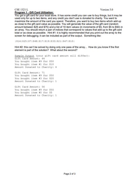 cse 1321 l version 5 0 cse 1321l programming and