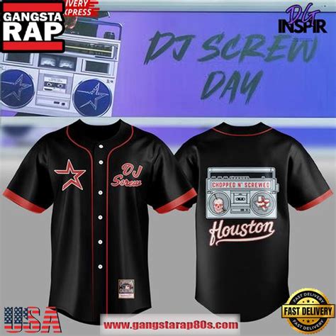 Dj Screw Day Chopped N Screwed Houston Limited Edition Baseball Jersey