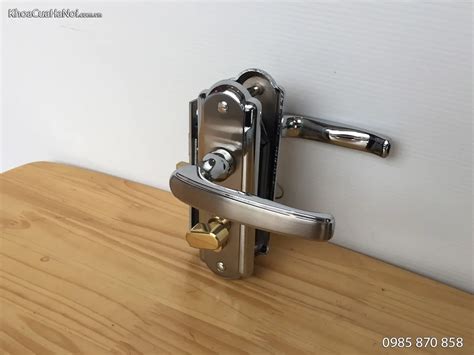 Khóa cửa vệ sinh hợp kim Huy Hoàng EX5012 Khóa Cửa 1007 Giải Phóng