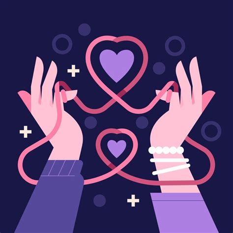 Premium Vector Flat Design Red Thread Illustration