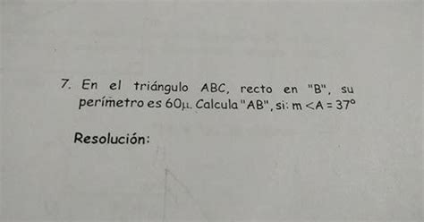 AYUDA PORFAVOR Resolver Ejercicio De Trigonometria CON Resolucion