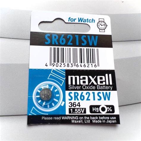 Pin Maxell Nhật Bản SR621SW 364 G1 Viên Lẻ Hàng Chính Hãng Made