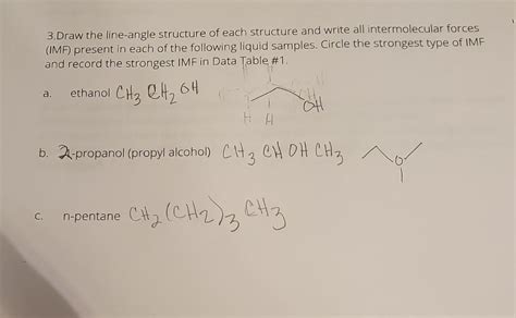 Solved 3 Draw The Line Angle Structure Of Each Structure And