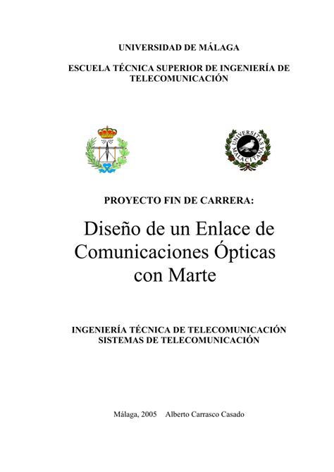 pdf design of an optical communication link with mars