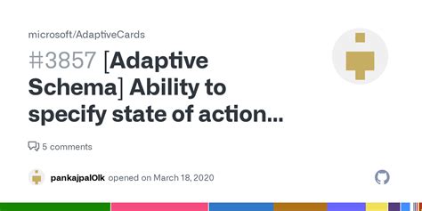 Adaptive Schema Ability To Specify State Of Action Buttons In Adaptive Schema Issue