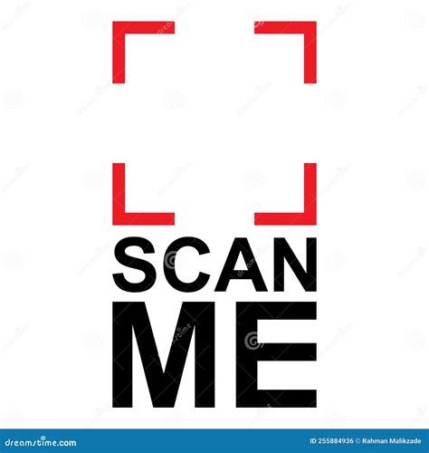 Scan Me Icon Qr Code Scan Illustration Vector Stock Vector