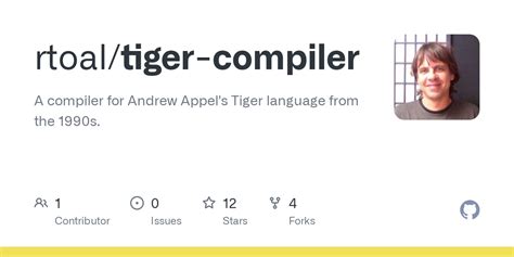 GitHub Rtoal Tiger Compiler A Compiler For Andrew Appel S Tiger Language From The S