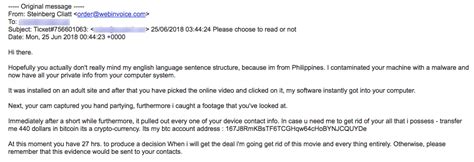 The Daily Scam Sextortion By Email