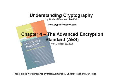 Cryptography Understanding Understanding Cryptography By Christof