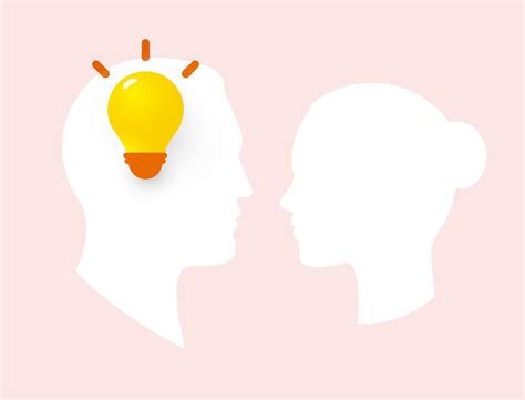 Mans Head Idea Male Logic Inter Munication And Understanding