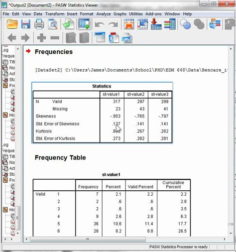 Spss Kurtosis