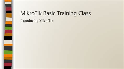 142 Basic Configuration With Mikrotik Clipdf