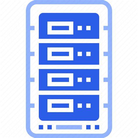 Server Hosting Database Storage Data Cloud Network Icon