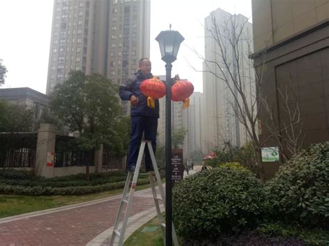 物业小区春节布置图片 物业春节小区景观布置 小区春节布置气氛图片 大山谷图库
