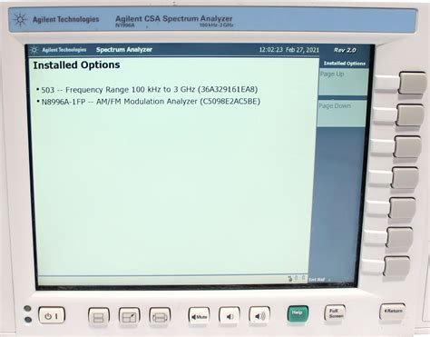 Hp Agilent Keysight N1996a 100 Khz To 3 Ghz Csa Spectrum Analyzer Opt