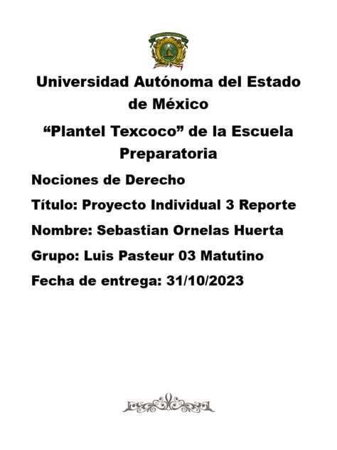 Individual 3 Reporte Ornelas Sebastian Lp03 Pdf Contrato Social