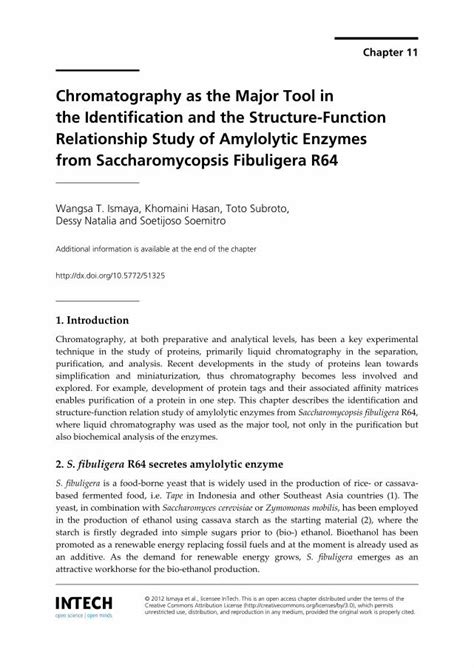 Pdf Chromatography As The Major Tool In The Identification And Pdfs