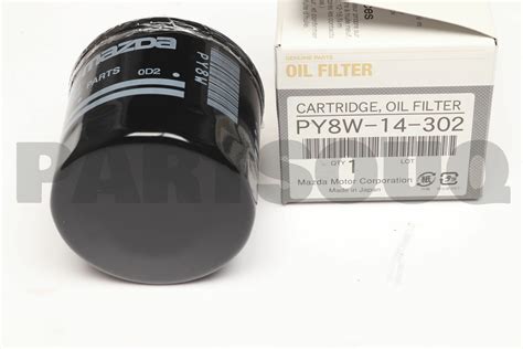 Genuine Mazda PY8W14302 Cartridge Oil Filter PY8W-14-302 | OE