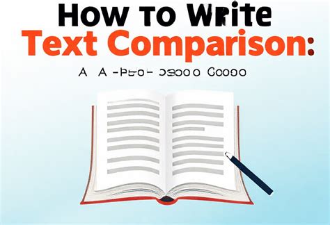 How To Write Text Comparison A Step By Step Guide