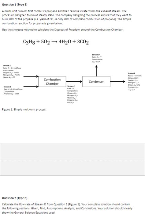 Solved Question Type B Calculate The Flow Rate Of Stream Chegg