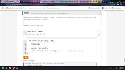 answered define a method printfeetinchshort … bartleby