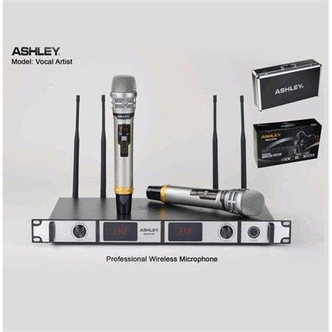Mic Wireless Ashley Vocal Artist Mic Wireless Ashley Vocal Artist Original Uhf Lazada Indonesia