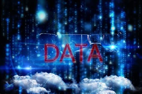 Premium Photo The Word Data And Mature Businessman Holding An