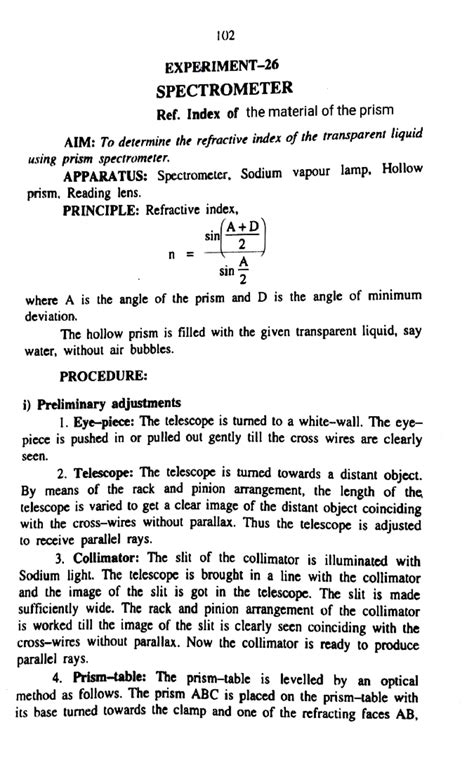 Refractive Index Using Spectrometer At Felipe Heidt Blog