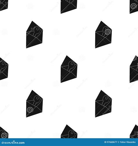 E Mail With Key Password Icon In Black Style Isolated On White Background Hackers And Hacking