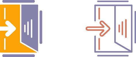 Exit Sign Icon 42696849 Vector Art At Vecteezy